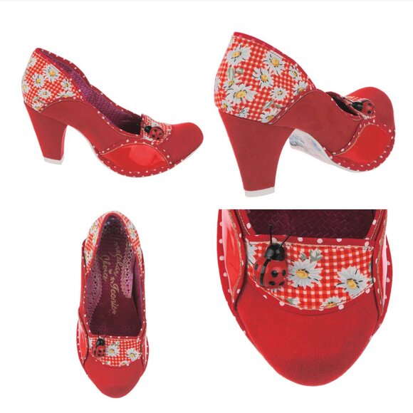 Irregular Choice | Shoes | Irregular Choice Future Ladybug 2 Mid Heel ...